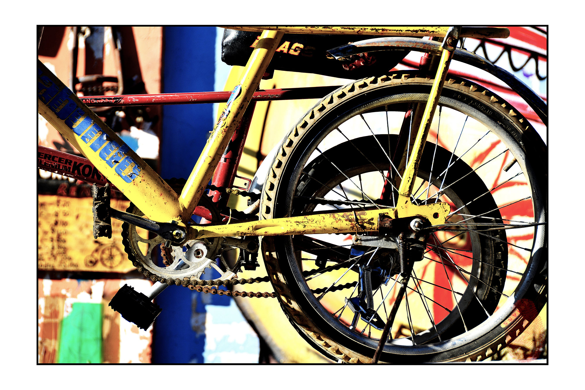 Color Photography, Colorful Bikes Detail, Mexico, Printable Digital ...