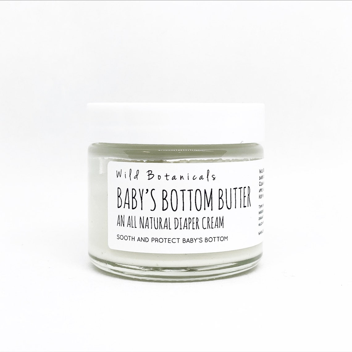 Baby's Bottom Butter 2oz Jar All Natural Diaper Cream | Etsy