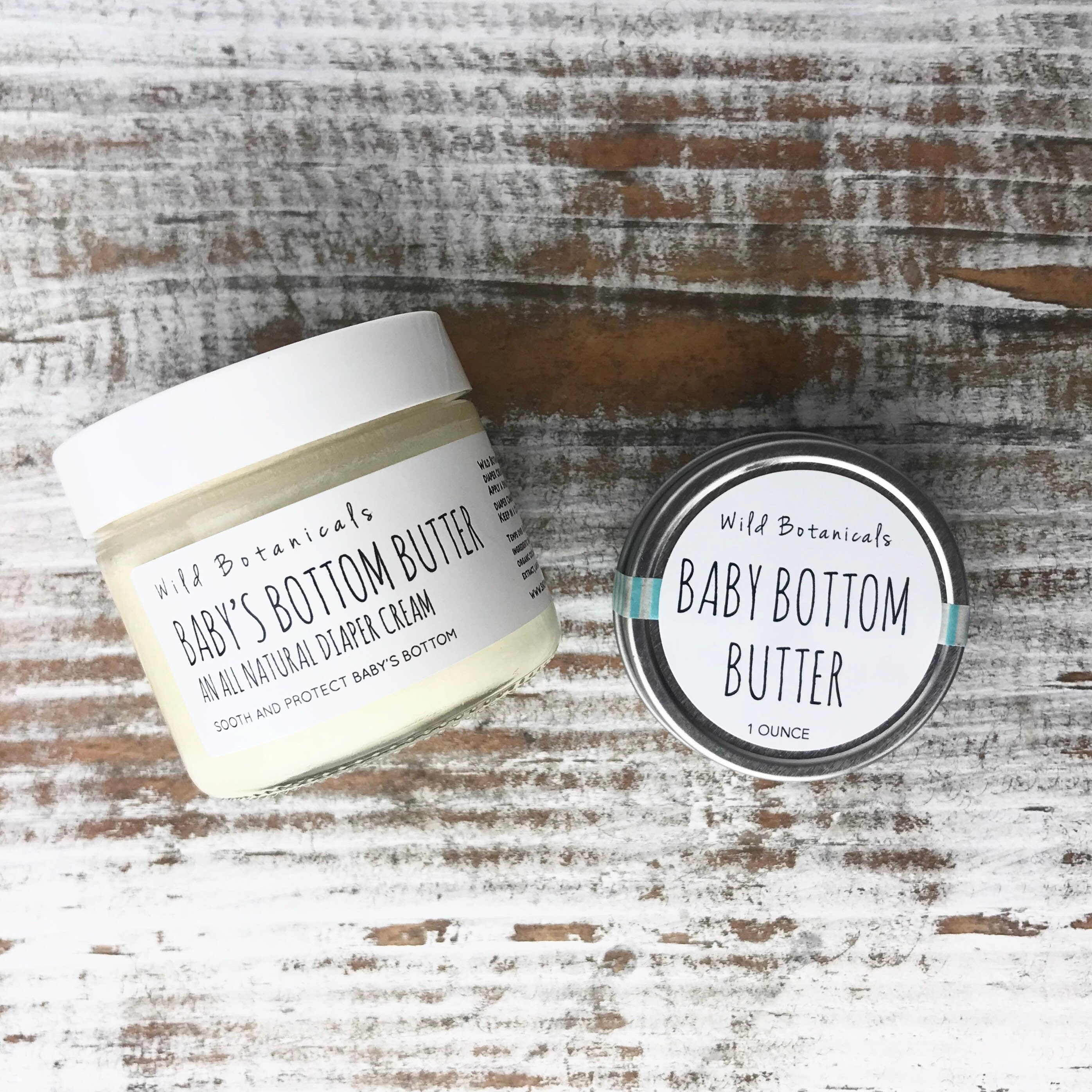 Baby's Bottom Butter 2oz Jar All Natural Diaper Cream | Etsy