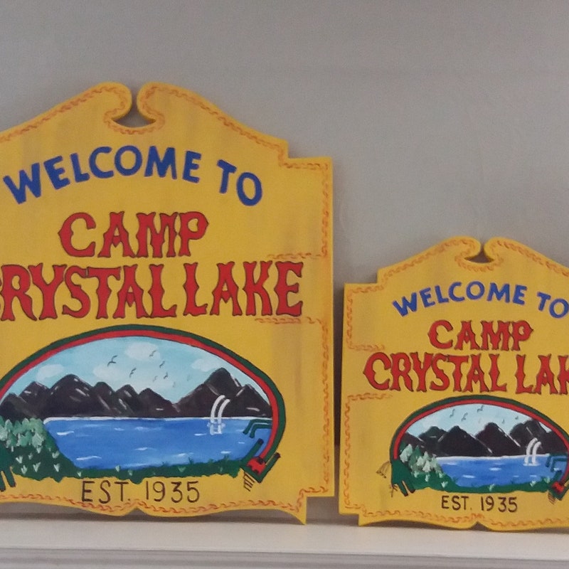 Camp Crystal Lake Sign - Etsy