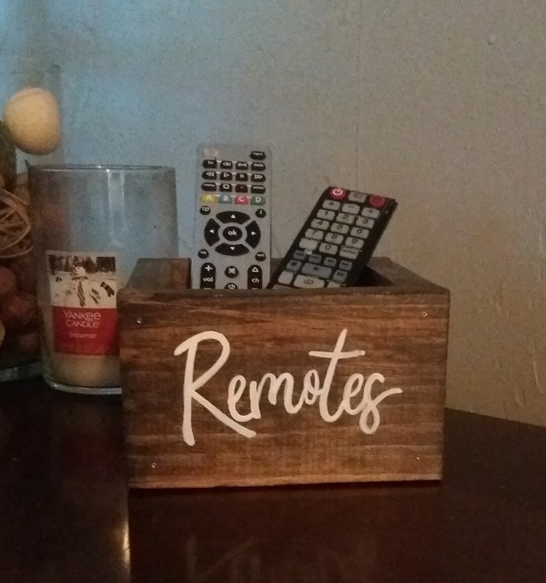 Rustic Remote Holder, Remote Control Holder, Wood Remote Holder - Etsy