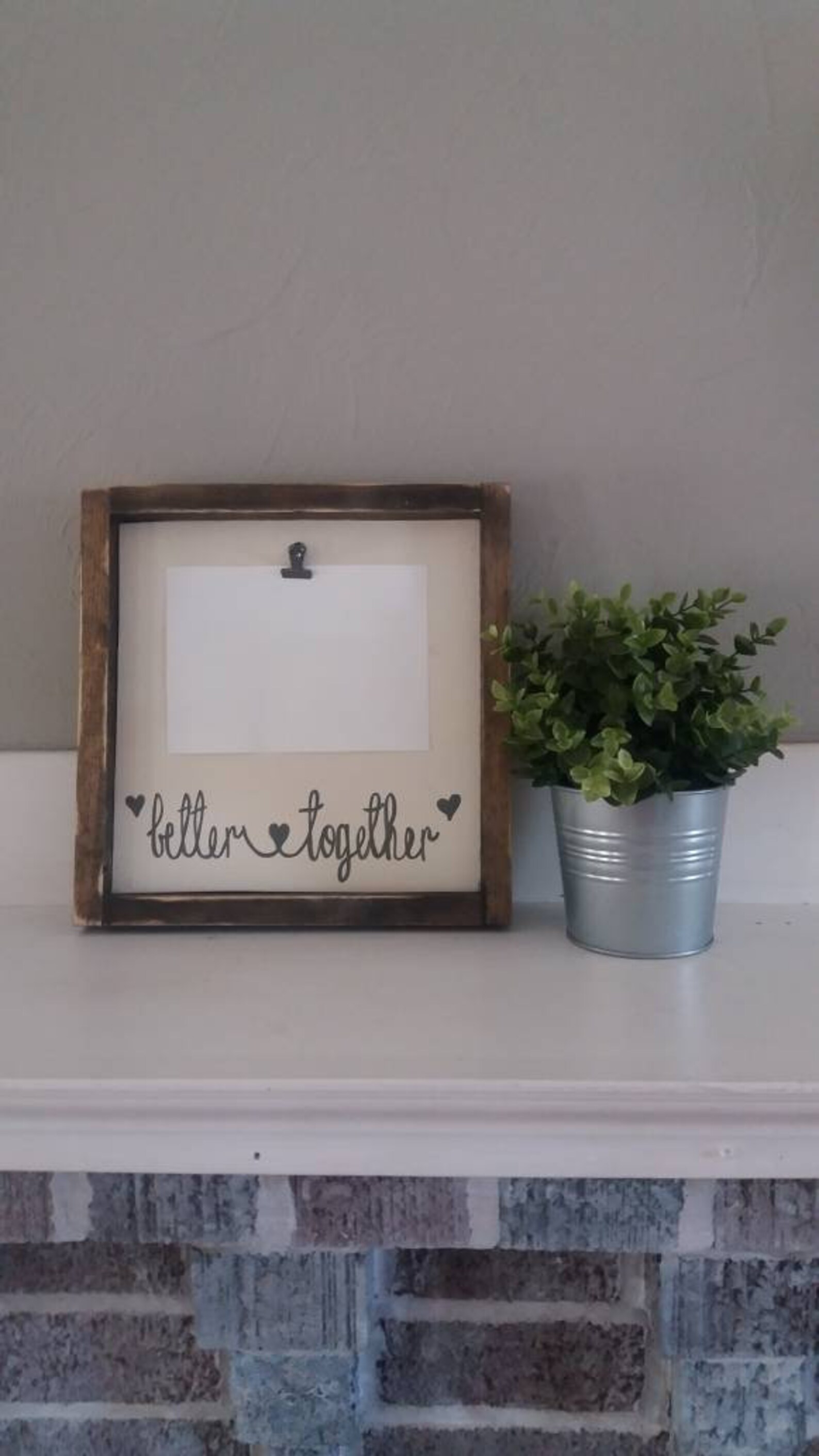 Better Together Frame Wood Picture Frame Wood Wall Decor - Etsy