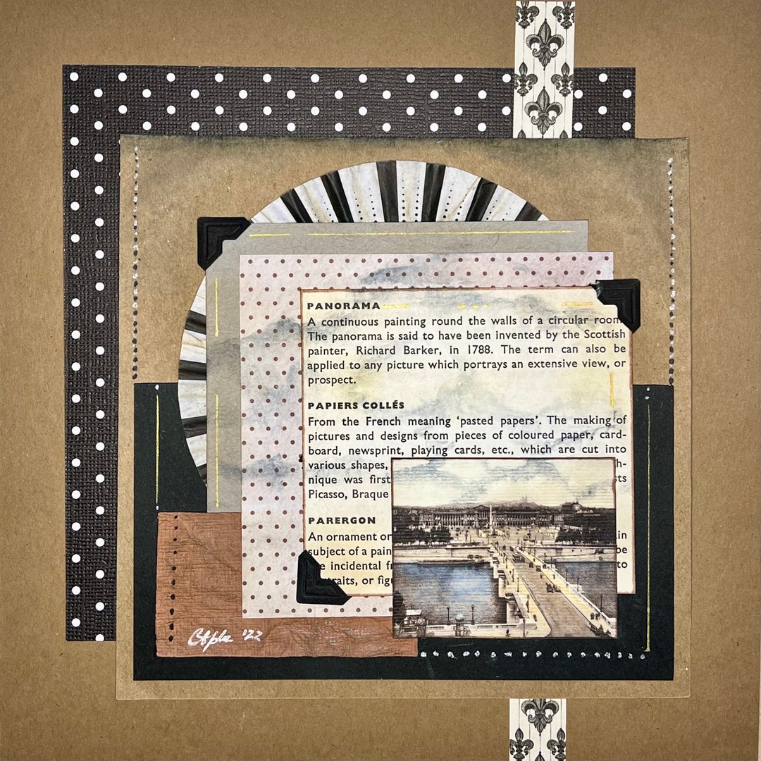 PAPIERS COLLÉS French Panorama - Original Collage - Etsy