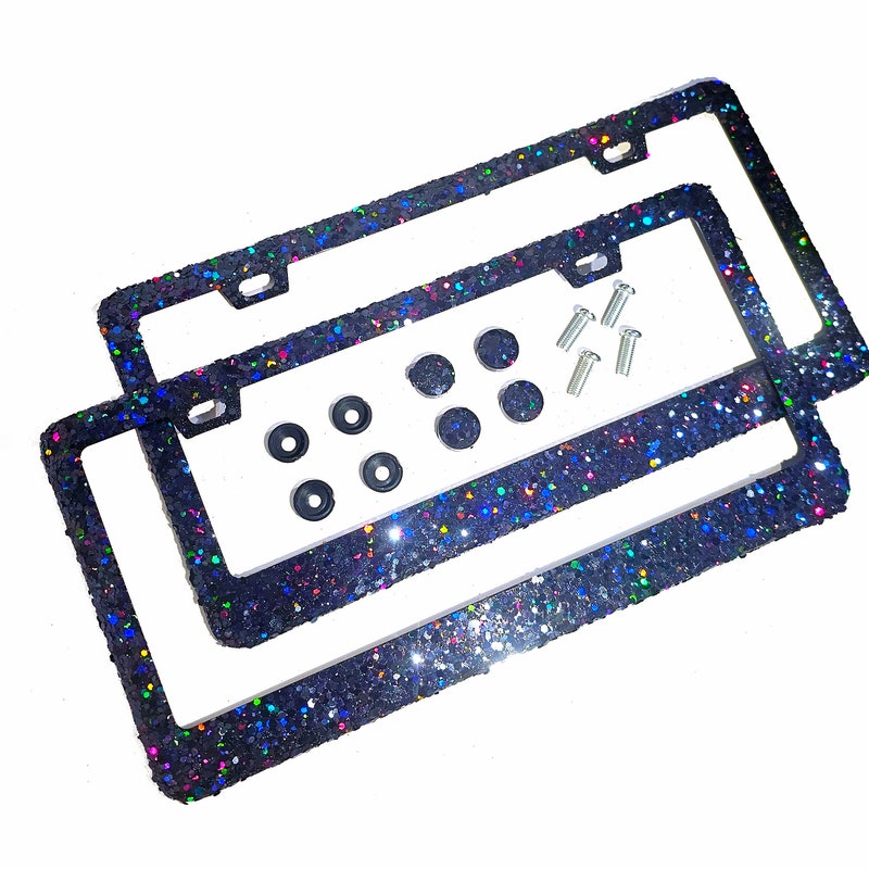 Black Number Plate Frames - Etsy