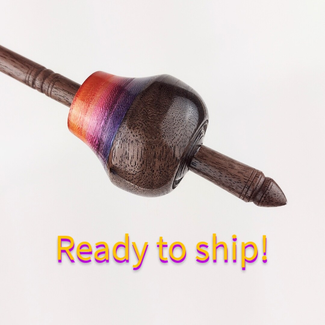 Tibetan Style Supported Spindle With Steel Tip for Hand Spinning in ...