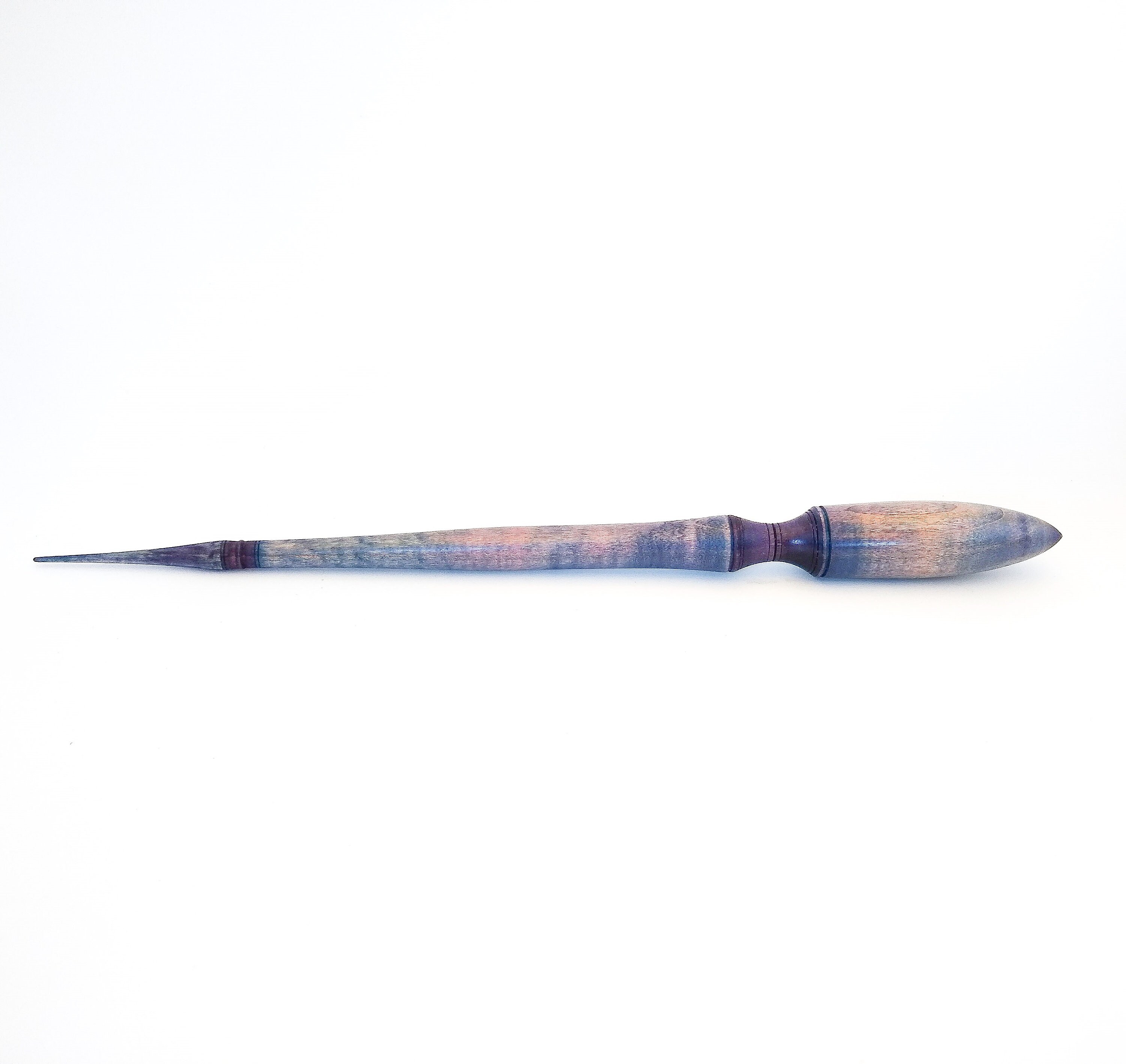 Russian Spindle for Hand Spinning in Hand-dyed Sugar Maple (made to ...