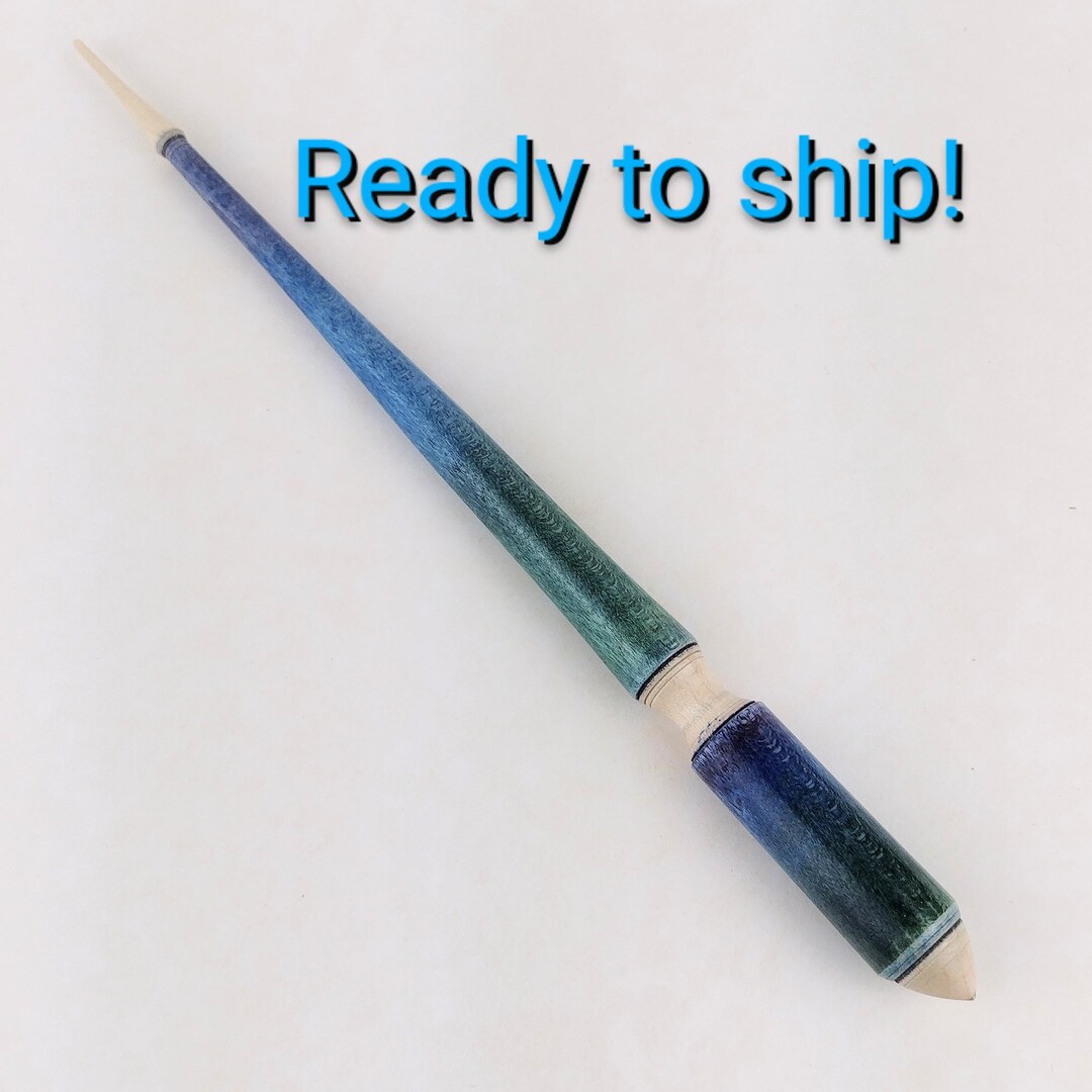 Russian Spindle for Hand Spinning in Hand-dyed American Elm ready to ...