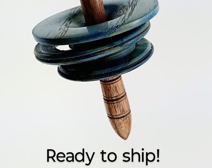 OOAK Peruvian Chac-chac Spindle for Hand Spinning in Hand-dyed White ...