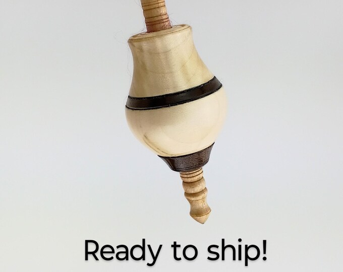 Tibetan Style Supported Spindle With Steel Tip in Spalted Quilted Maple ...