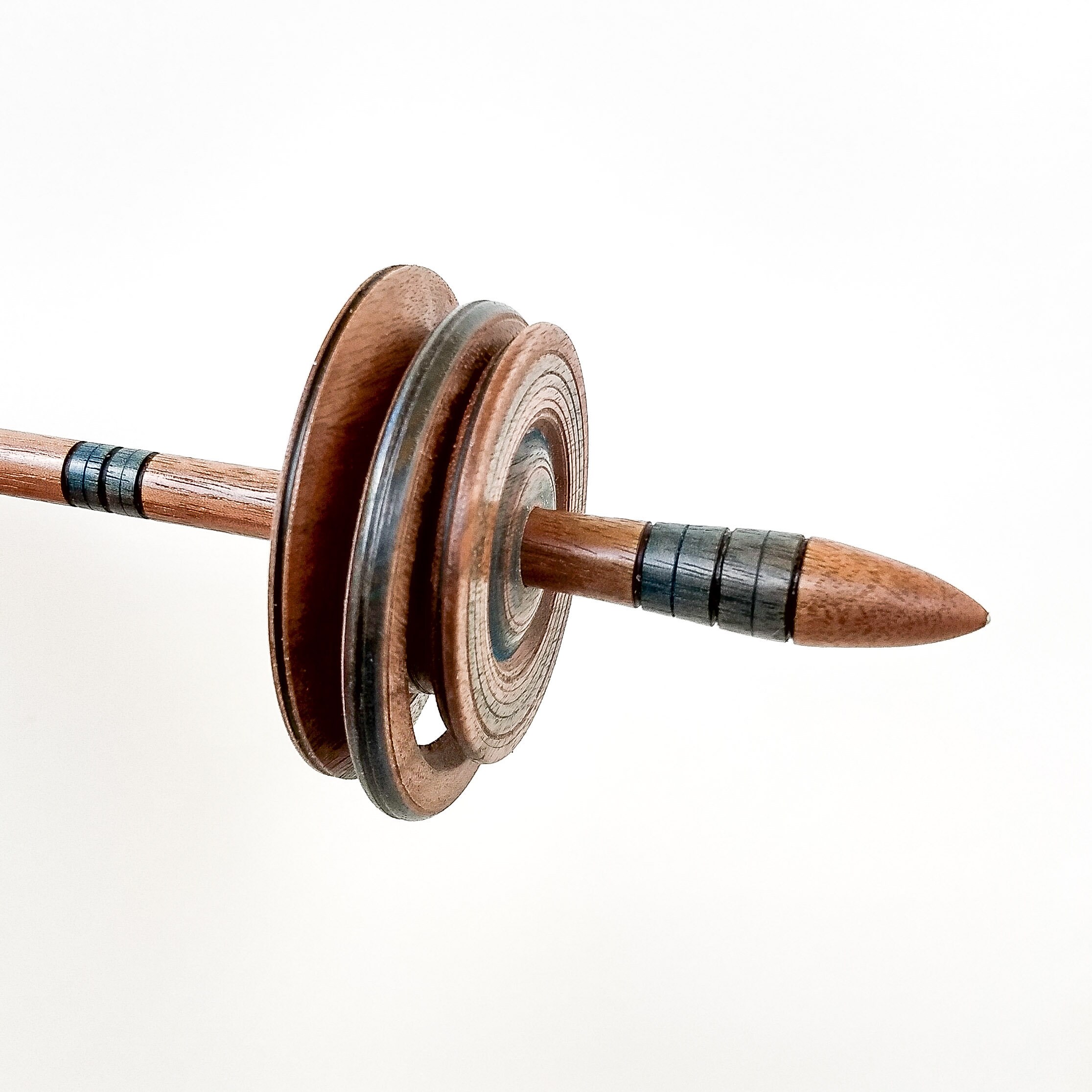 Peruvian Chac-chac Spindle for Hand Spinning ~ in Hand-dyed Black ...