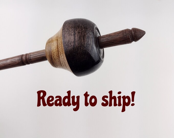 Tibetan Style Supported Spindle With Steel Tip in American Chestnut and ...
