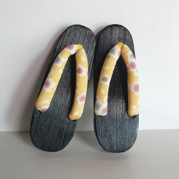 Wooden clogs, "geta" - Japanese vintage - black lacqu… - Gem