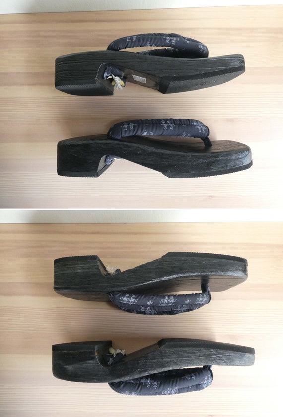 Japanese vintage clogs - men's "geta" clogs - wooden … - Gem
