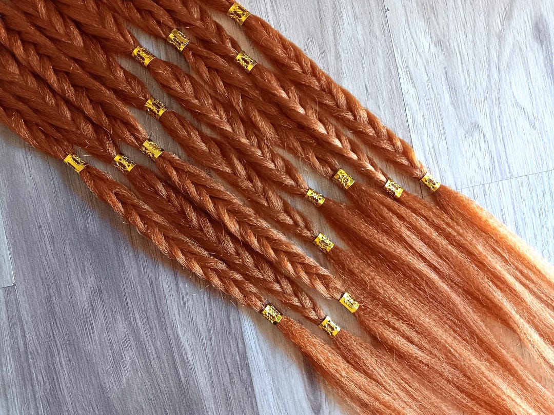 Synthetic Braids - Ginger Natural Orange Loop Ended - Boho Fancy ...