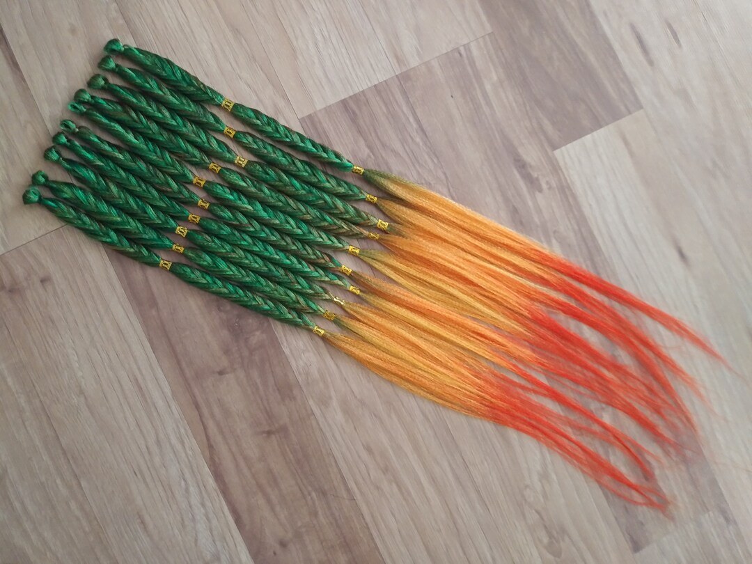 Synthetic Braids - Fiesta - Rasta Ombre Loop Ended - Boho Fancy ...