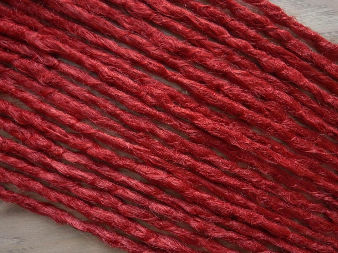 Synthetic Dreadlocks - Cherry Red Set of 10 SE - Natural Texture ...