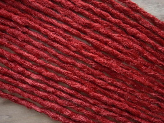 Synthetic Dreadlocks Cherry Red Set of 10 SE Natural | Etsy