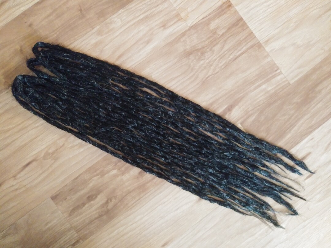 Synthetic Dreadlocks - #280 Salt & Pepper 8 DE Bundle - Natural Crochet ...