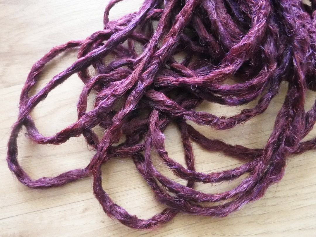 Synthetic Dreadlocks - Custom Color Blend - Plum - Crocheted Natural ...