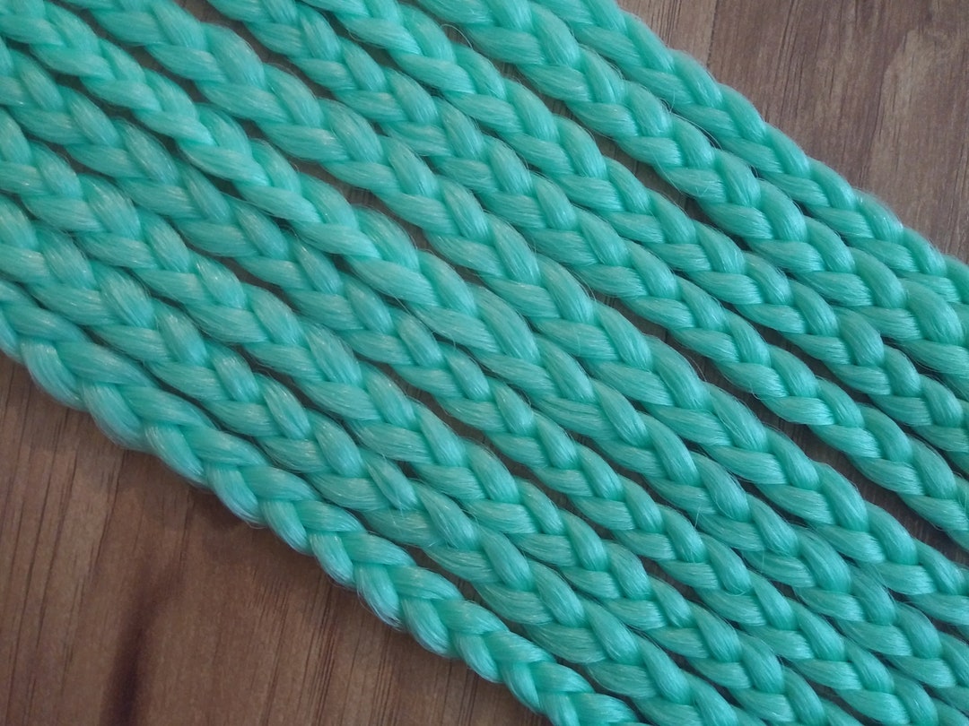 Synthetic Braids - Special Edition Glow in the Dark Mint Ombre Loop ...