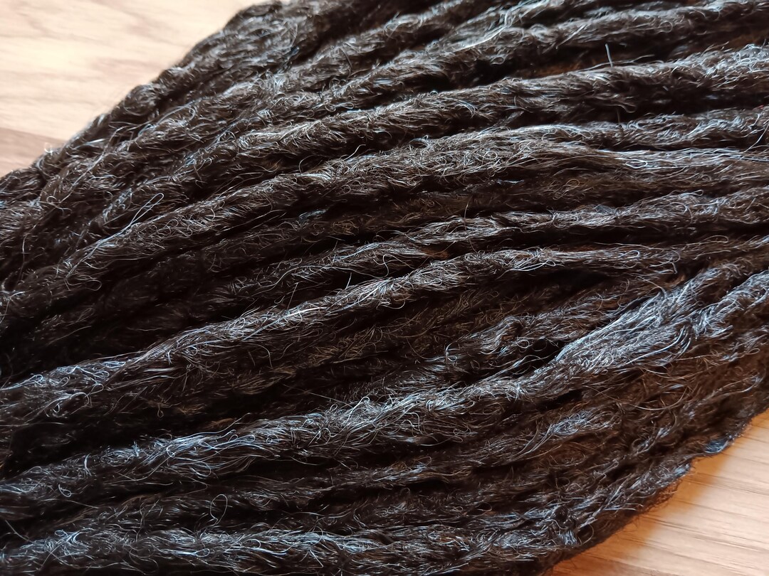 Synthetic Dreadlocks - Full Set (40 DE) Truffle Dark Brown Gray Natural ...