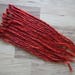 Synthetic Dreadlocks Red Blend Set of 10 SE Natural Texture Microthin ...