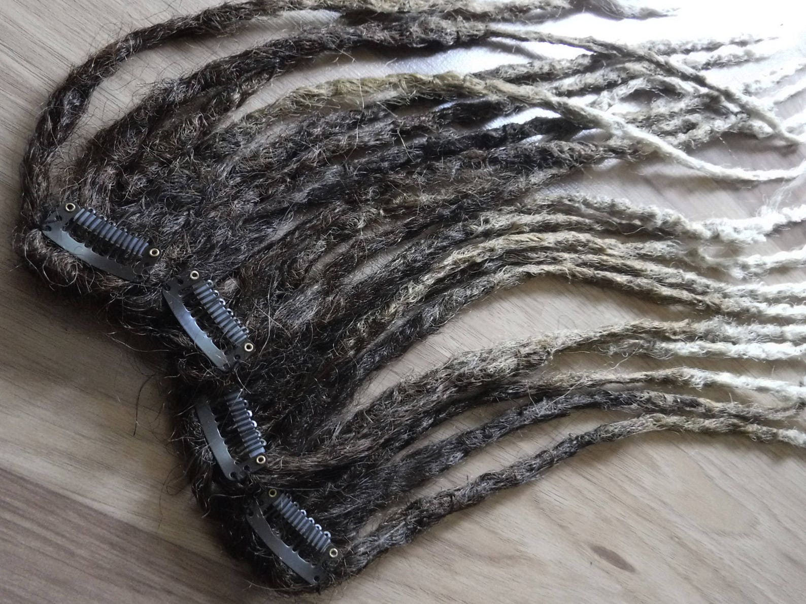 Synthetic Dreadlocks - Ombre Weft Clip Quarter Set of 20 Ends ...