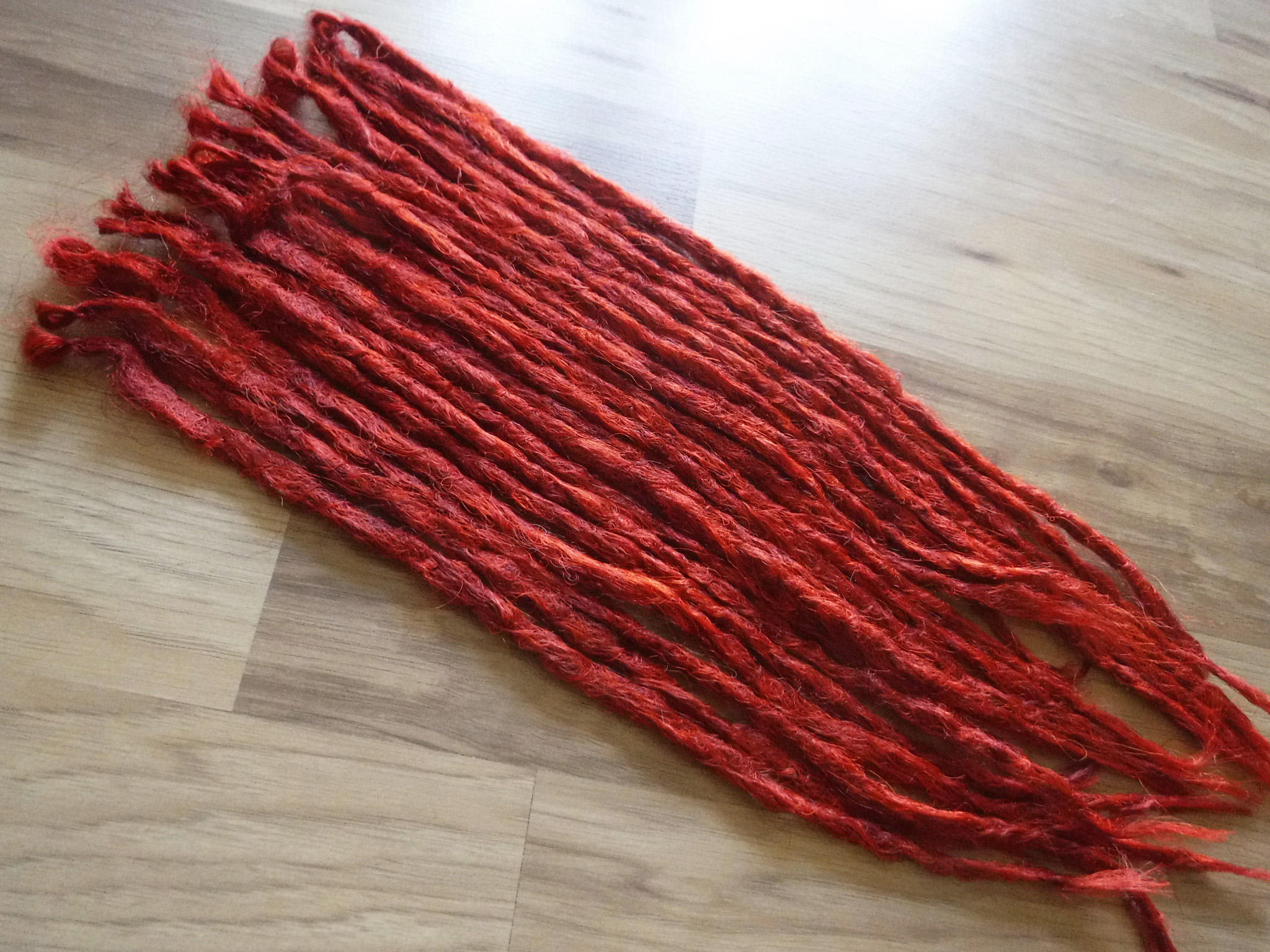 Synthetic Dreadlocks Red Blend Set of 10 SE Natural | Etsy