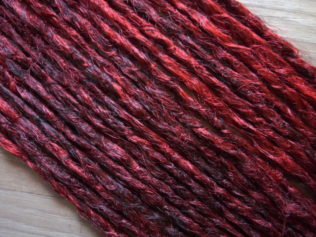 Synthetic Dreadlocks - Cherry Cola Set of 10 SE - Natural Texture ...