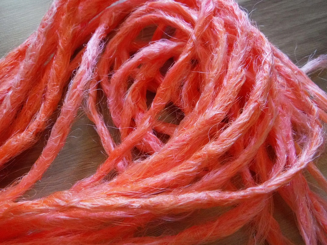 Synthetic Dreadlocks - Custom Color Blend - Coral- Crocheted Natural ...
