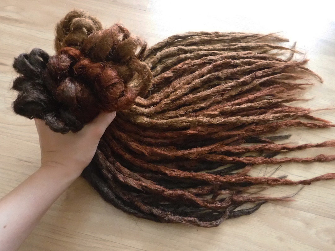 Synthetic Dreadlocks - Full Set (40 DE) Natural Crocheted Texture ...
