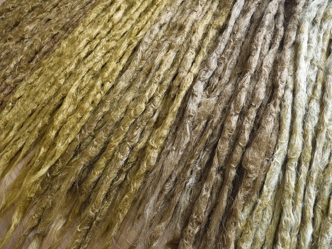 Synthetic Dreadlocks - Full Set (40 DE) Natural Crocheted Texture ...