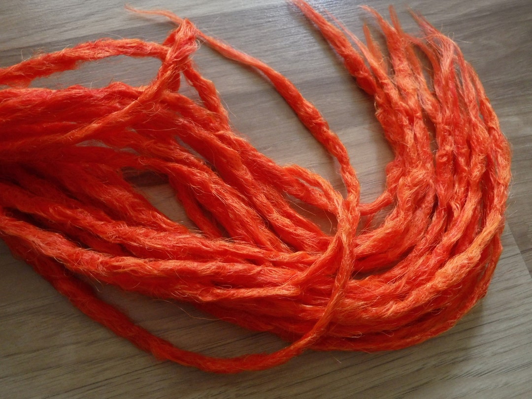 Synthetic Dreadlocks - Custom Color Blend - Blaze - Red Orange ...