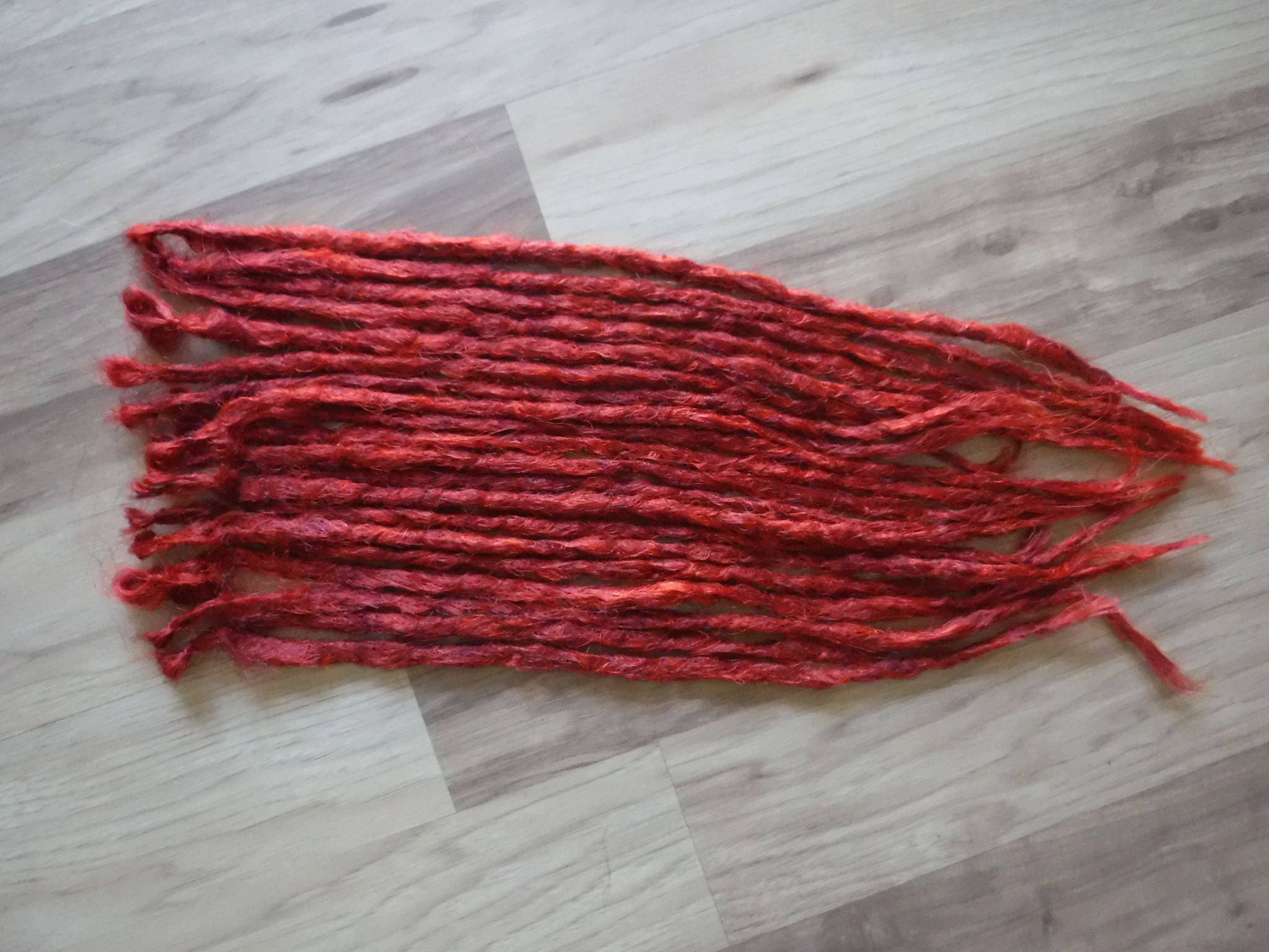 Synthetic Dreadlocks Red Blend Set of 10 SE Natural | Etsy