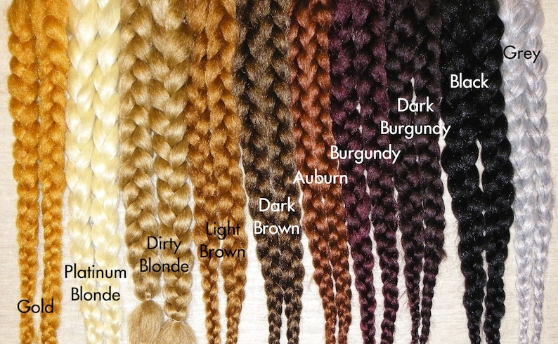 Princess Leia Braids - Star Wars Cosplay Extra Thick Pair of Clip on ...