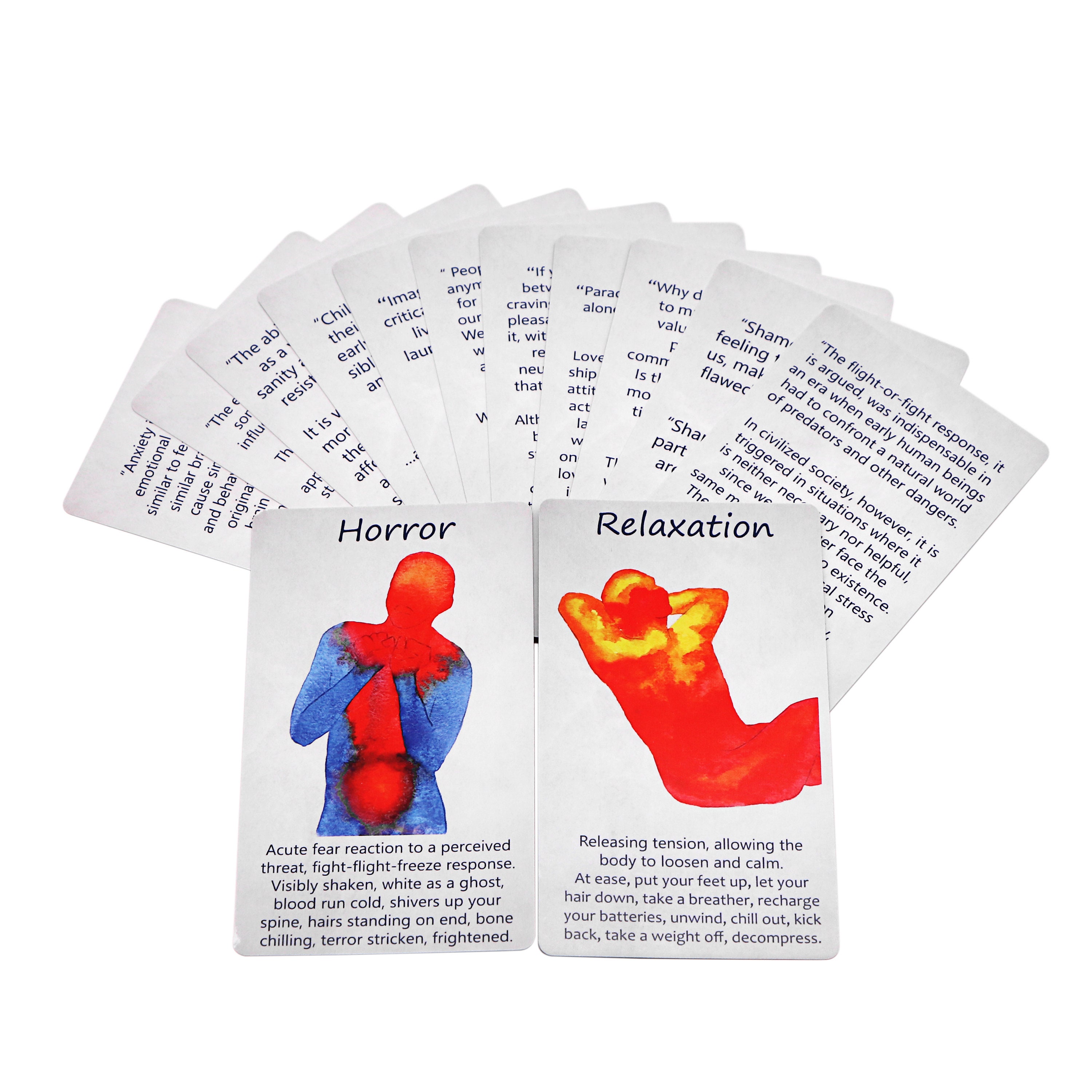 Body Sense Feeling Deck - Emotional Intelligence Study Deck - Hand ...