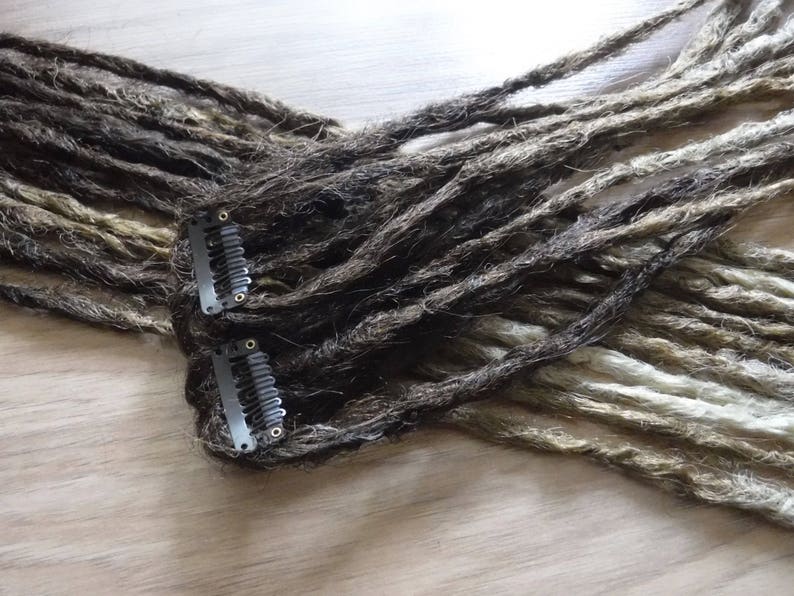 Synthetic Dreadlocks - Ombre Weft Clip Quarter Set of 20 Ends ...