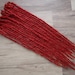 Synthetic Dreadlocks - Cherry Red Set of 10 SE - Natural Texture ...