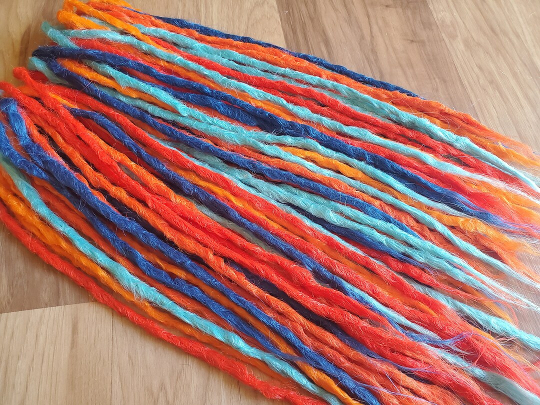 Synthetic Dreadlocks - Full Set (40 DE) Natural Crocheted Sharpie Thick ...