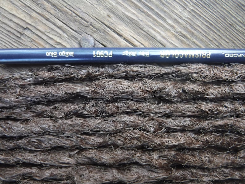 Grey Synthetic Dreadlocks – 10 Single Ended Crochet Loc Extensions ...