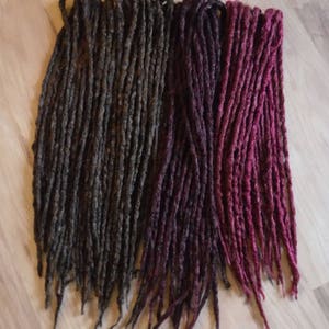 Synthetic Dreadlocks - Full Set (80 Ends) Crocheted Natural Texture ...