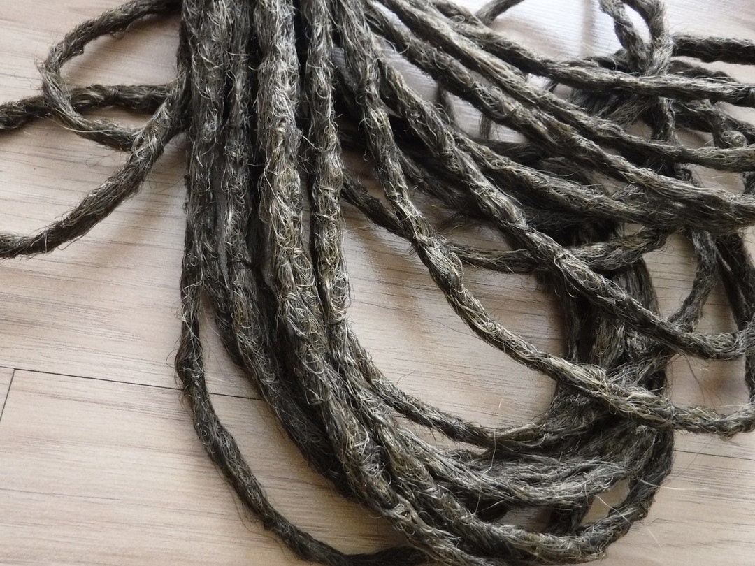 Synthetic Dreadlocks - Walnut 8 DE Bundle - Natural Crochet Texture ...