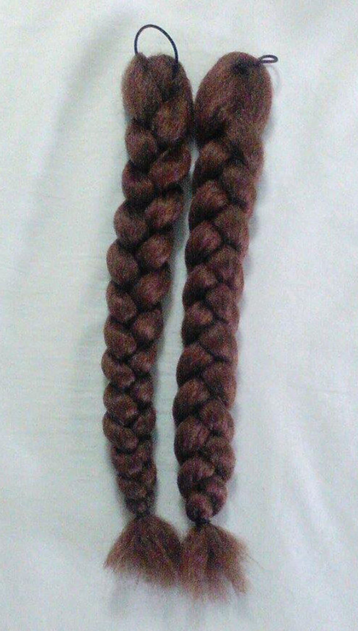 Princess Leia Braids - Star Wars Cosplay Extra Thick Pair of Clip on ...