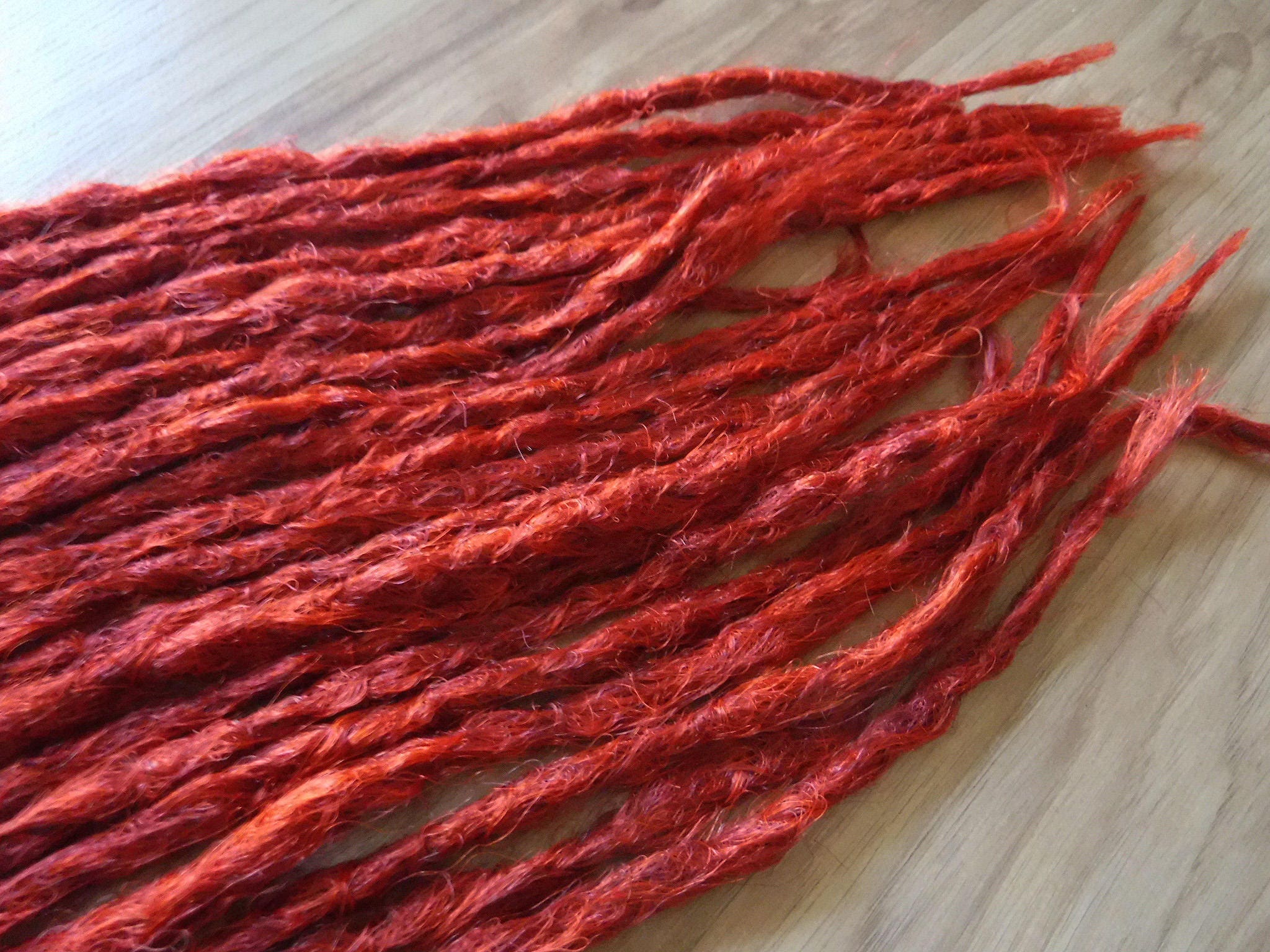 Synthetic Dreadlocks Red Blend Set of 10 SE Natural | Etsy