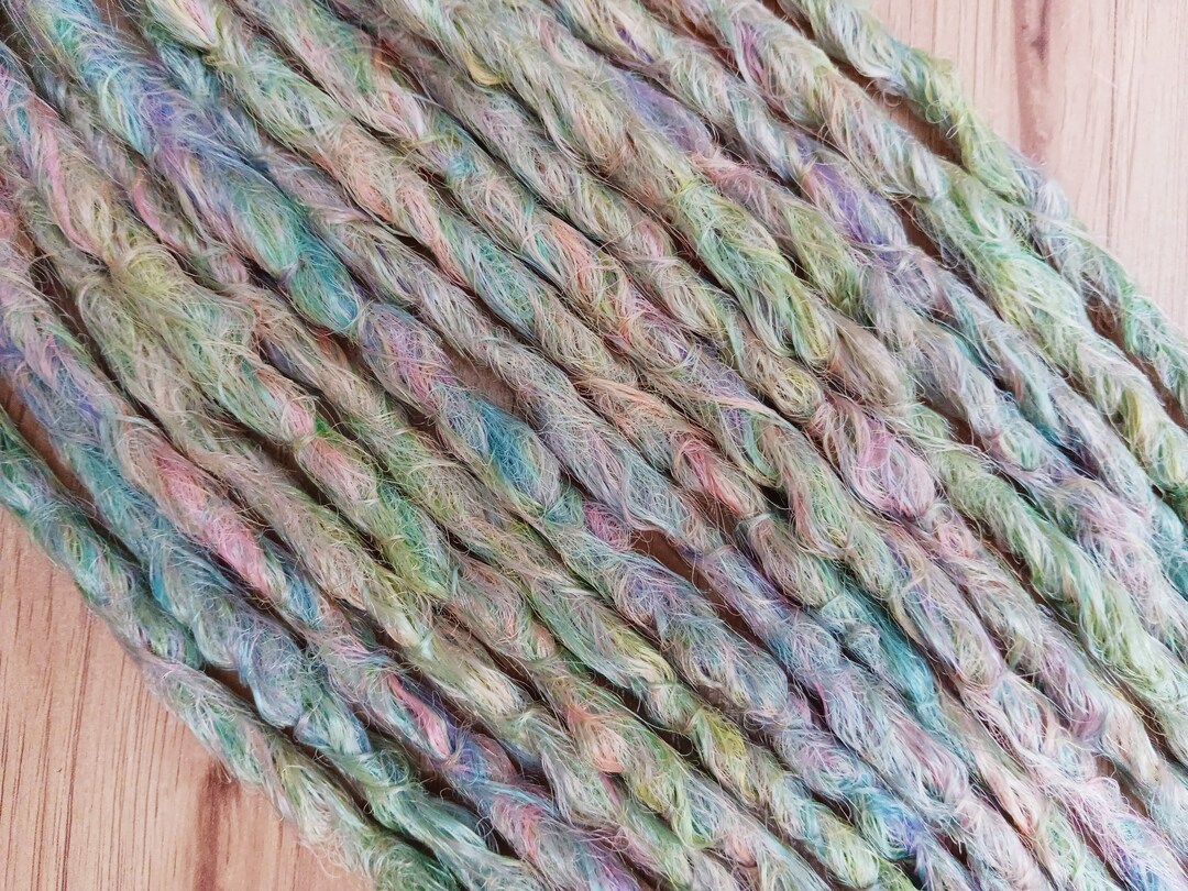 Synthetic Dreadlocks - Pastel Rainbow Holographic 8 DE Bundle - Natural ...