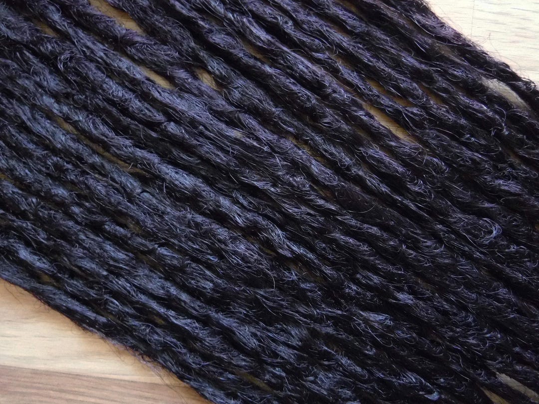 Synthetic Dreadlocks - Eggplant Dark Purple 8 DE Bundle - Natural ...