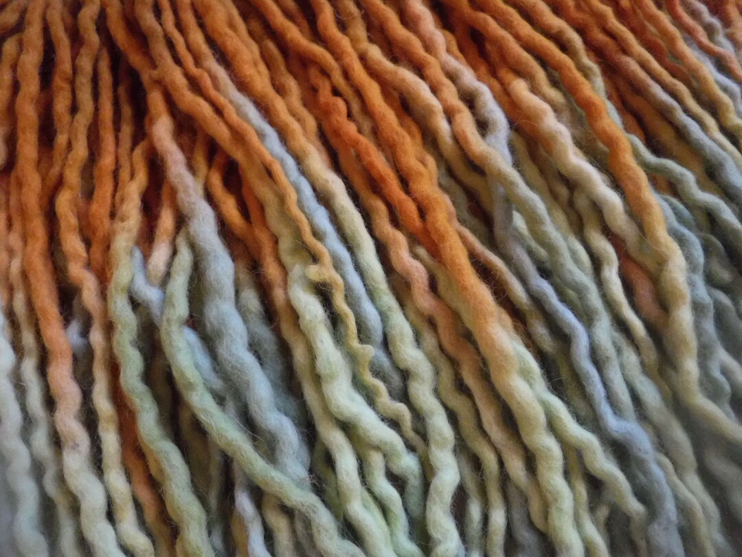 Wool Dreadlocks - Gold to Seafoam Teal Mermaid Transitional Super Curly ...