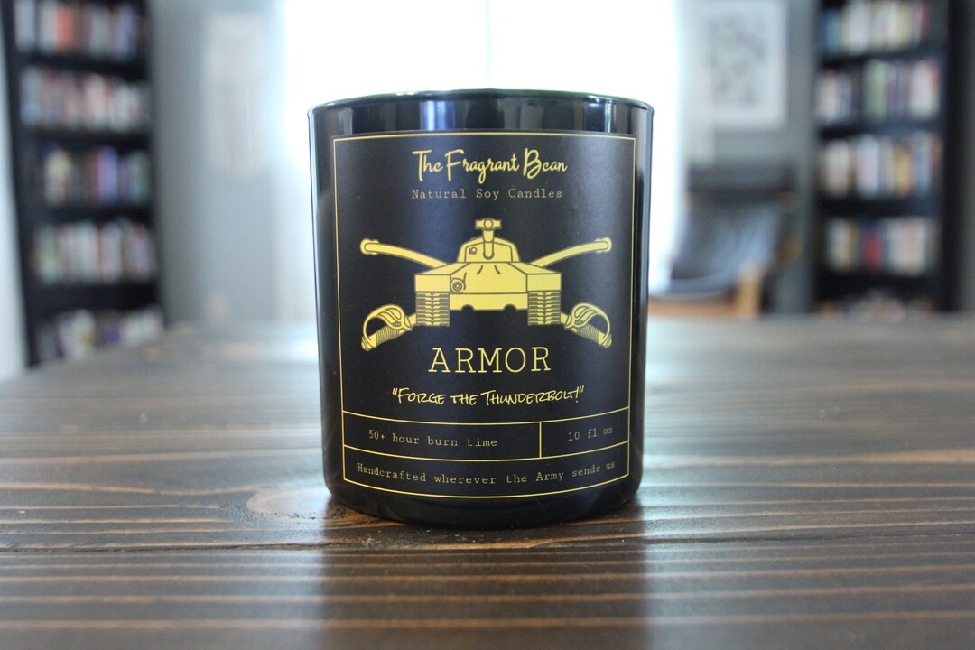 Armor Army Candles Branch Insignia Gift Graduation - Etsy