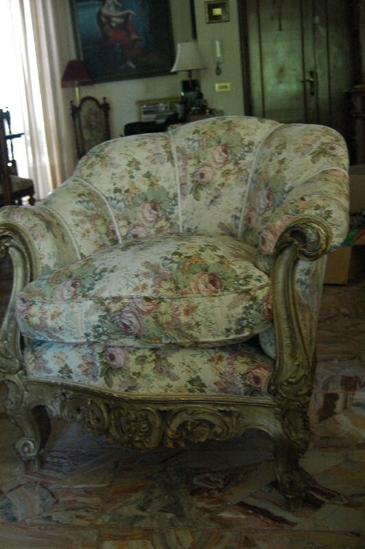 Italian Rococo Sofa and Chairs White - Etsy