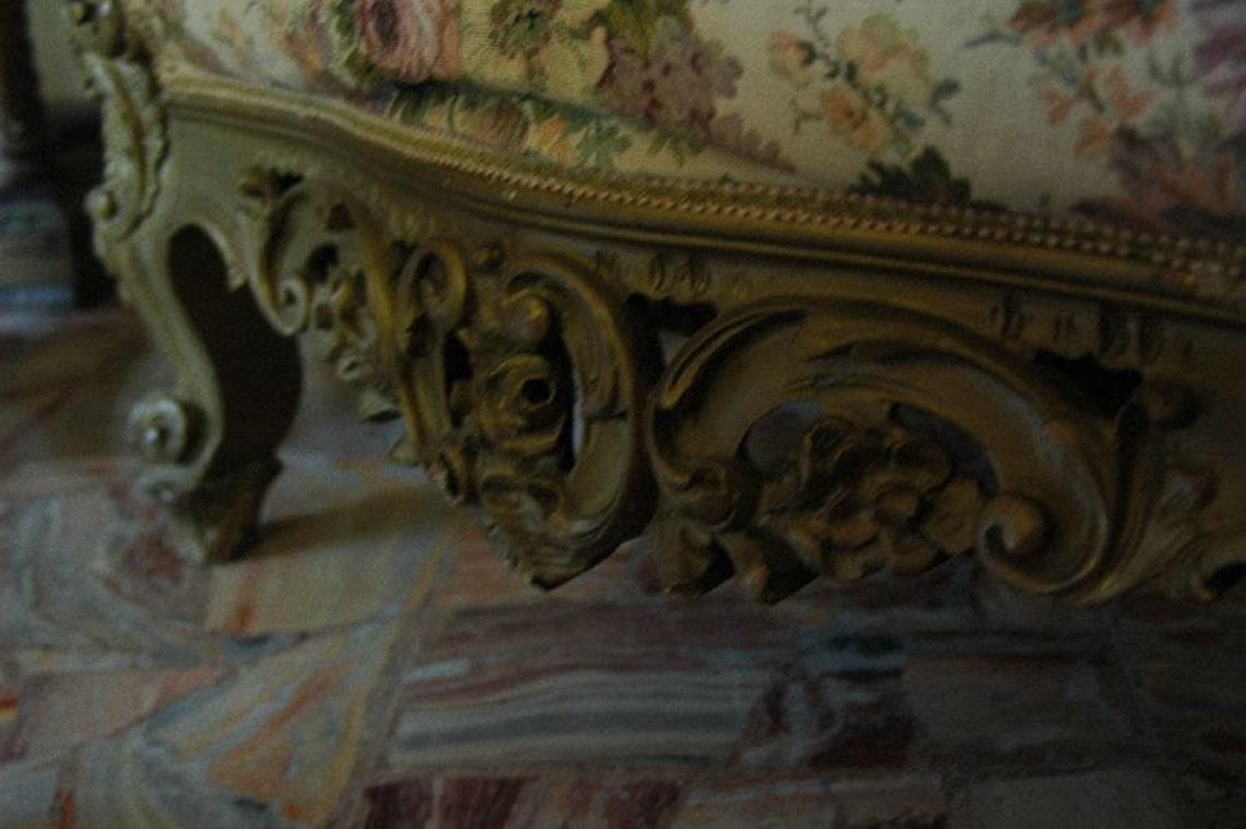 Italian Rococo Sofa and Chairs - White - Etsy